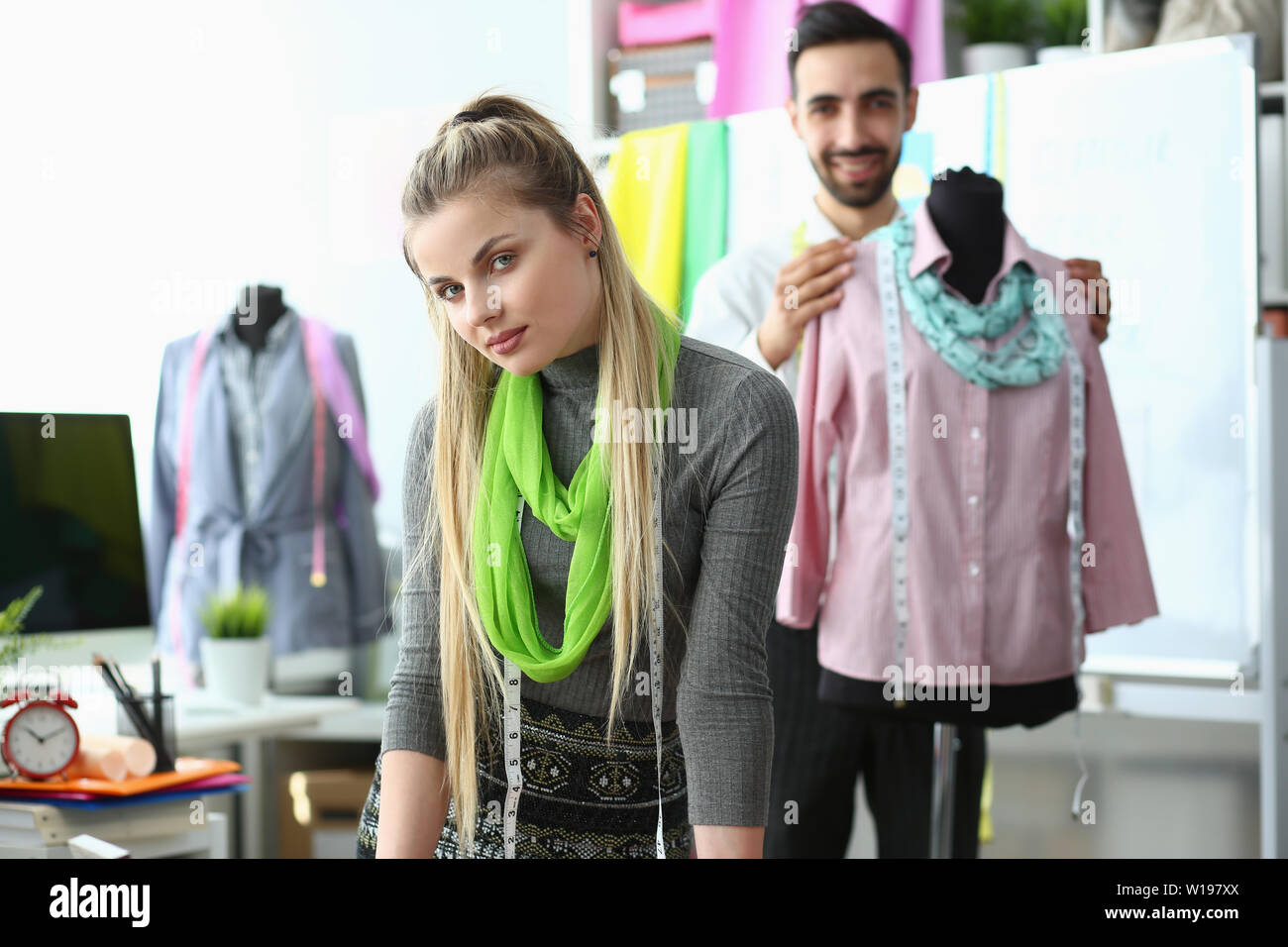 Dressmaking Process Exclusive Clothes Creation Stock Photo - Alamy