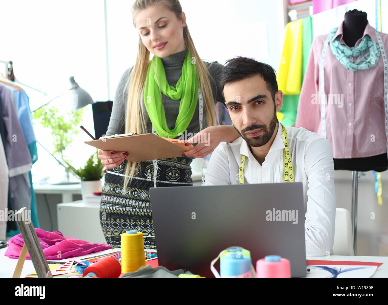 Sewing Dressmaking Concept Fashion Couturier Job Stock Photo - Alamy