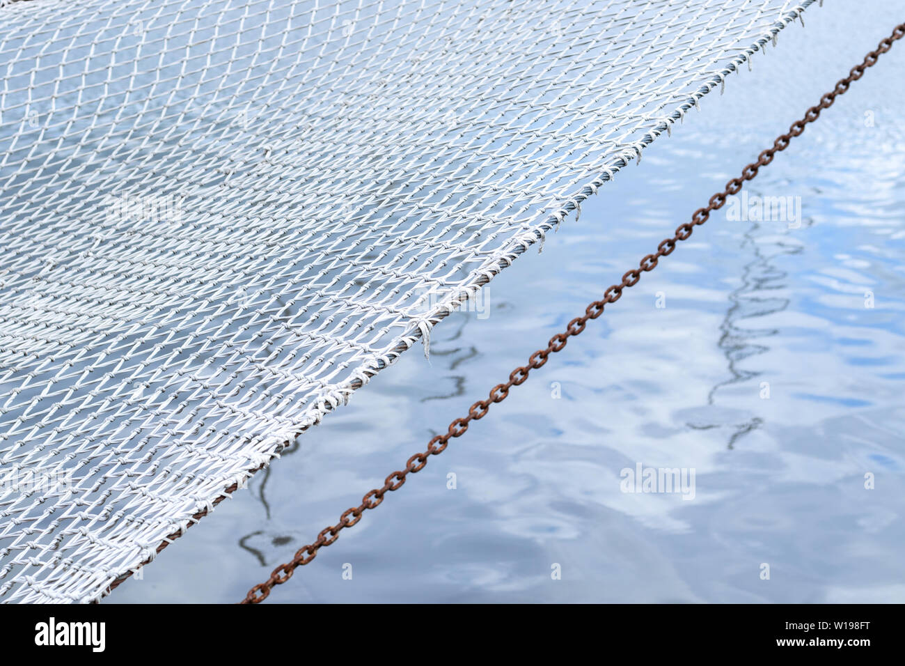 Safety net on a ship Stock Photo - Alamy