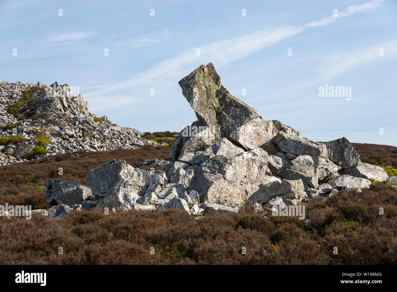 Stiperstones shropshire hills area of outstanding natural beauty hi-res ...