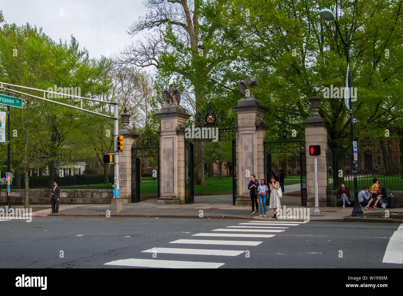 Wrought iron gates college hi-res stock photography and images - Alamy