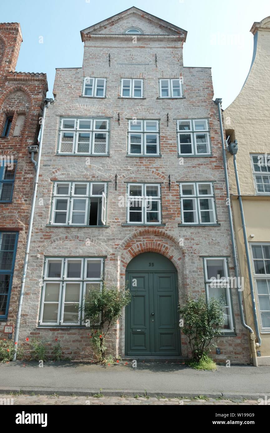 Lubeck, Schleswig-Holstein, Germany, Architecture, River Trave, Flemish ...