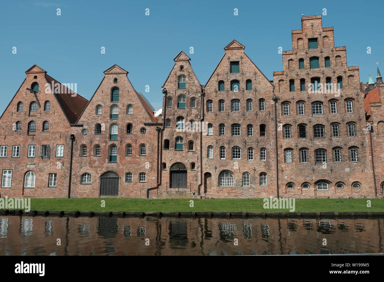 Lubeck, Schleswig-Holstein, Germany, Architecture, River Trave, Flemish ...