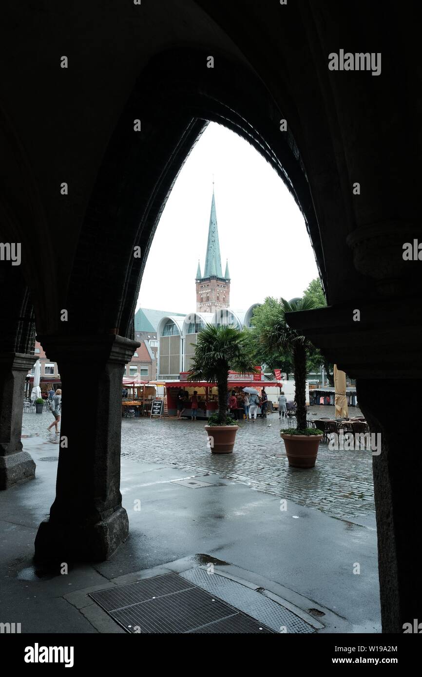 Lubeck, Schleswig-Holstein, Germany, Architecture, River Trave, Flemish ...
