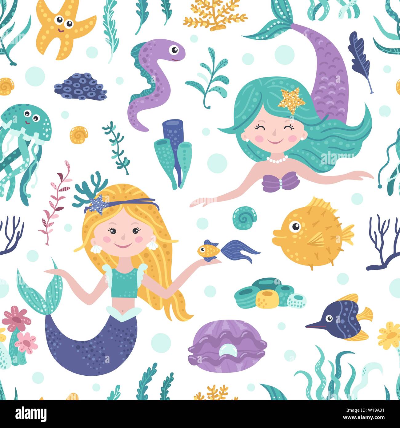 Mermaids Stock Vector Images - Alamy