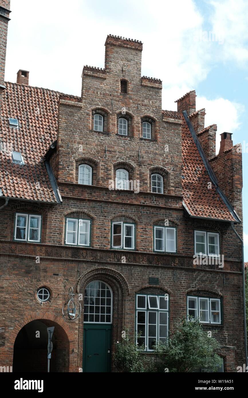 Lubeck, Schleswig-Holstein, Germany, Architecture, River Trave, Flemish ...
