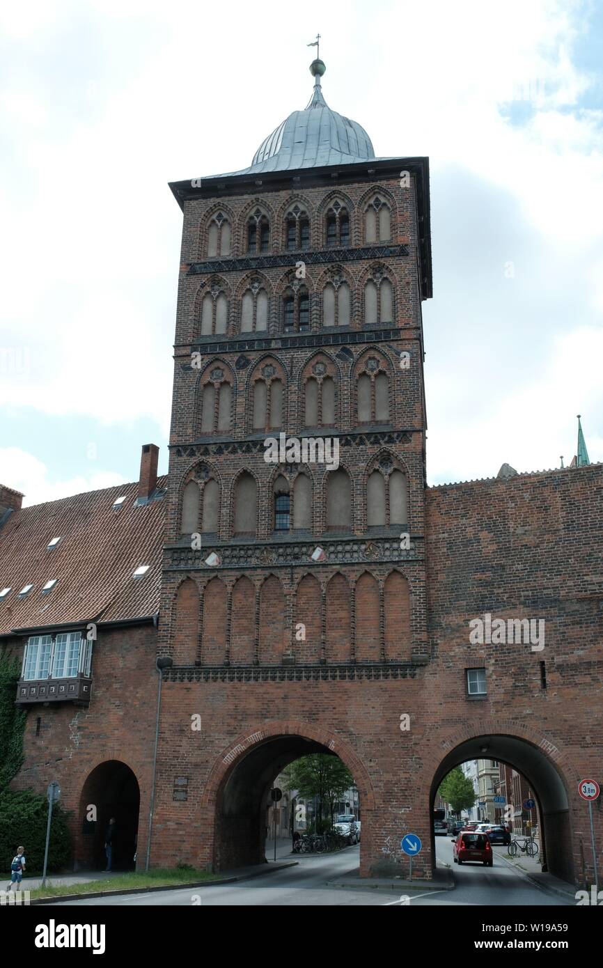Lubeck, Schleswig-Holstein, Germany, Architecture, River Trave, Flemish ...