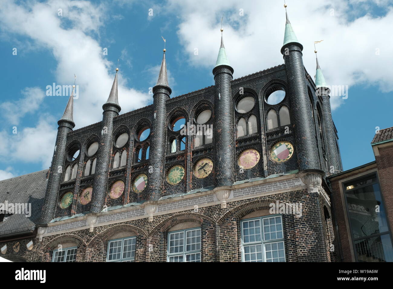 Lubeck, Schleswig-Holstein, Germany, Architecture, River Trave, Flemish ...