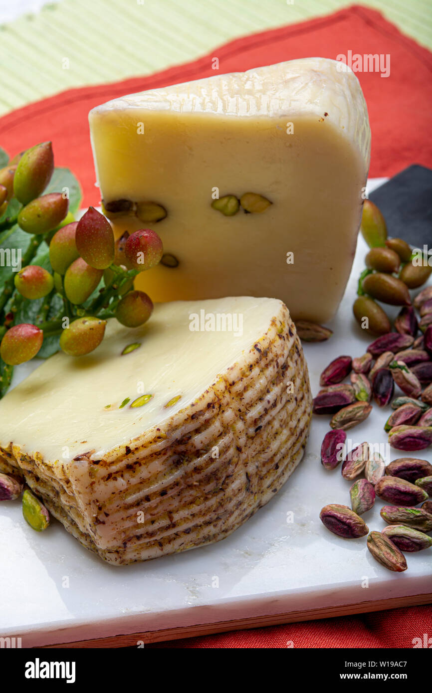 Cheese collection, Italian provolone or provola cheese made in Sicily ...