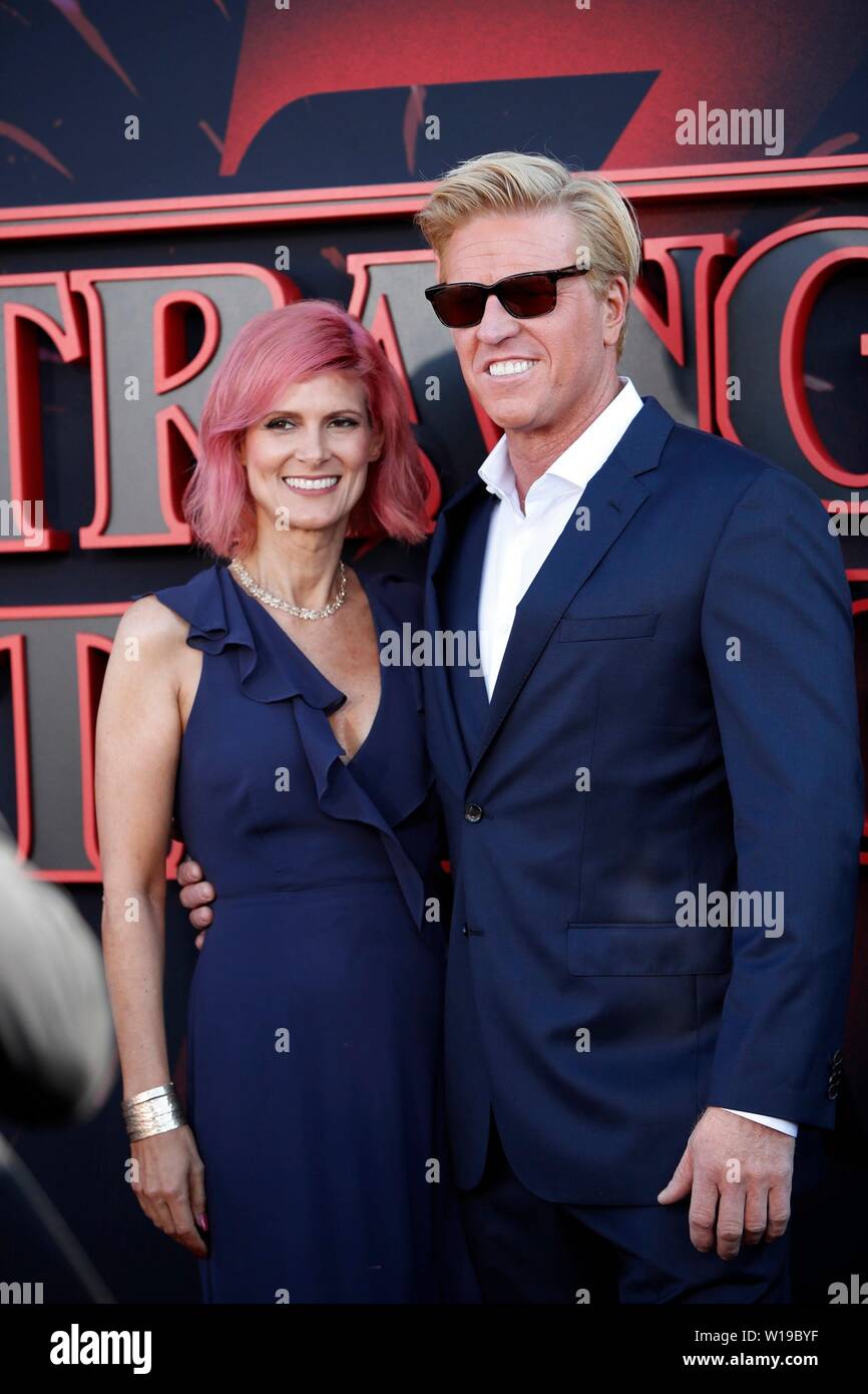April Hutchonson, Jake Busey at arrivals for STRANGER THINGS 3 Season ...