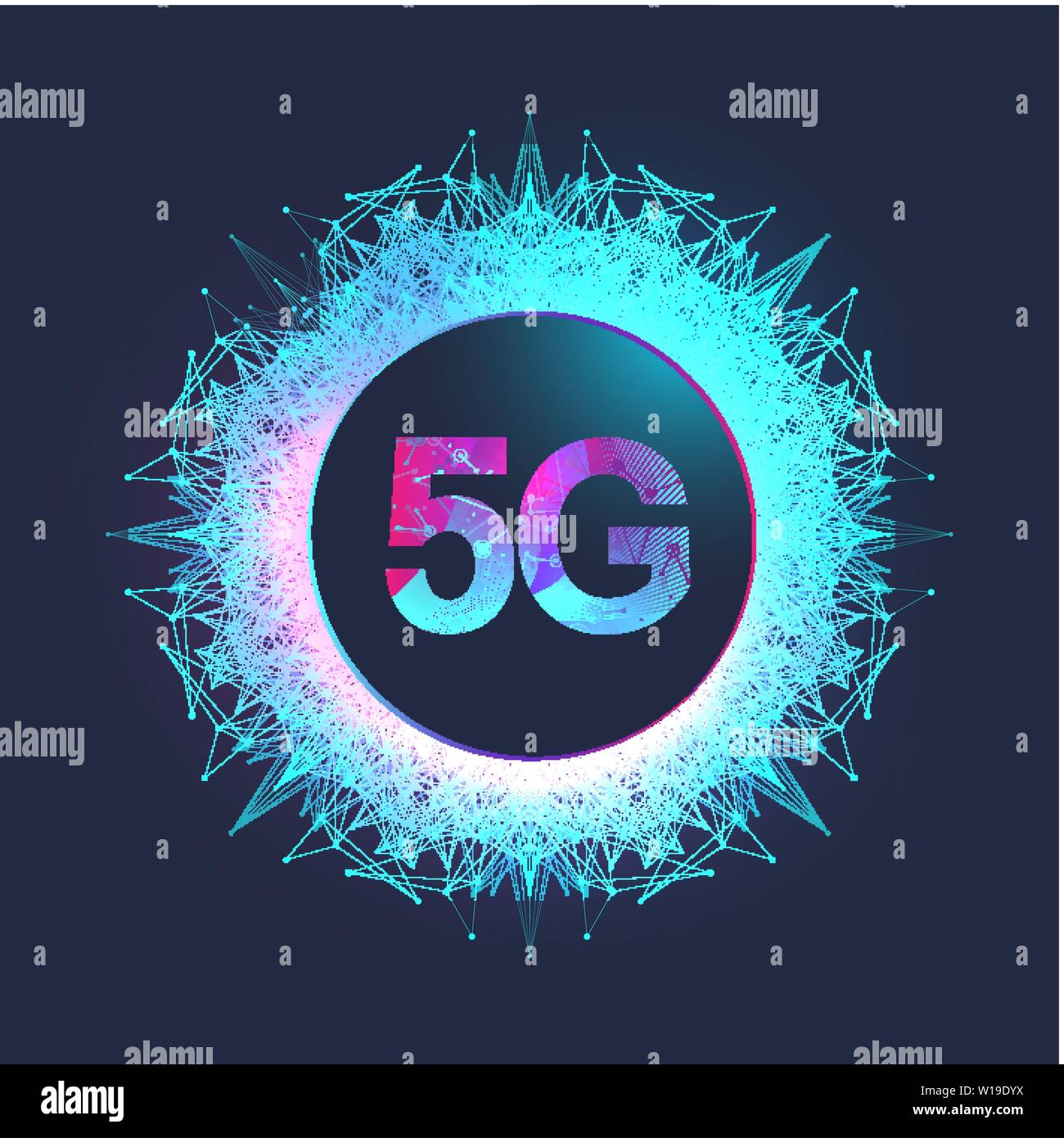 5g communication concept abstract Stock Vector Images - Alamy