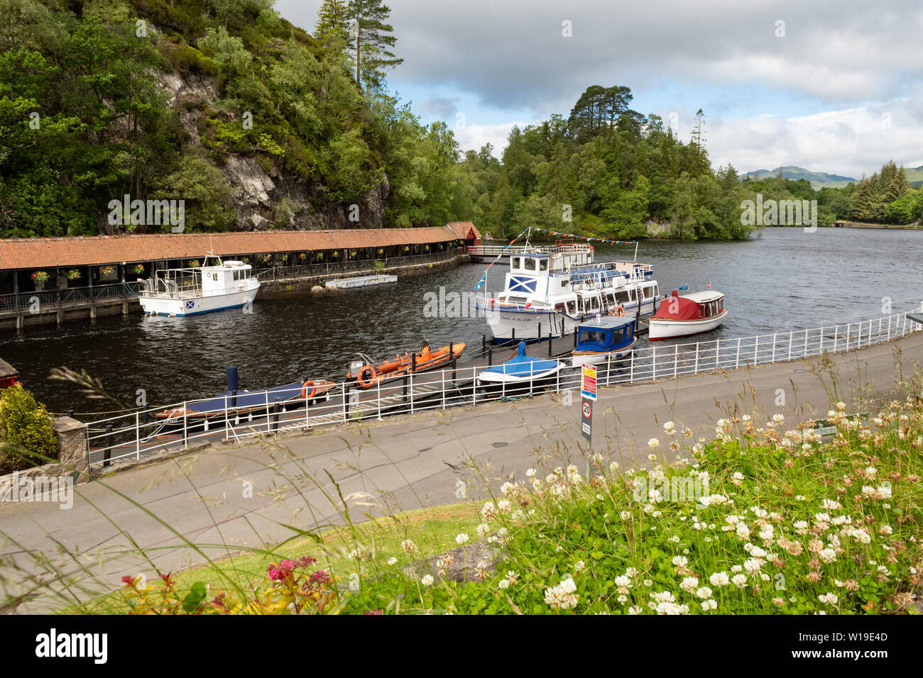 Trossachs Pier, Loch Katrine, Callander, Stirling, Scotland, UK - 1 ...
