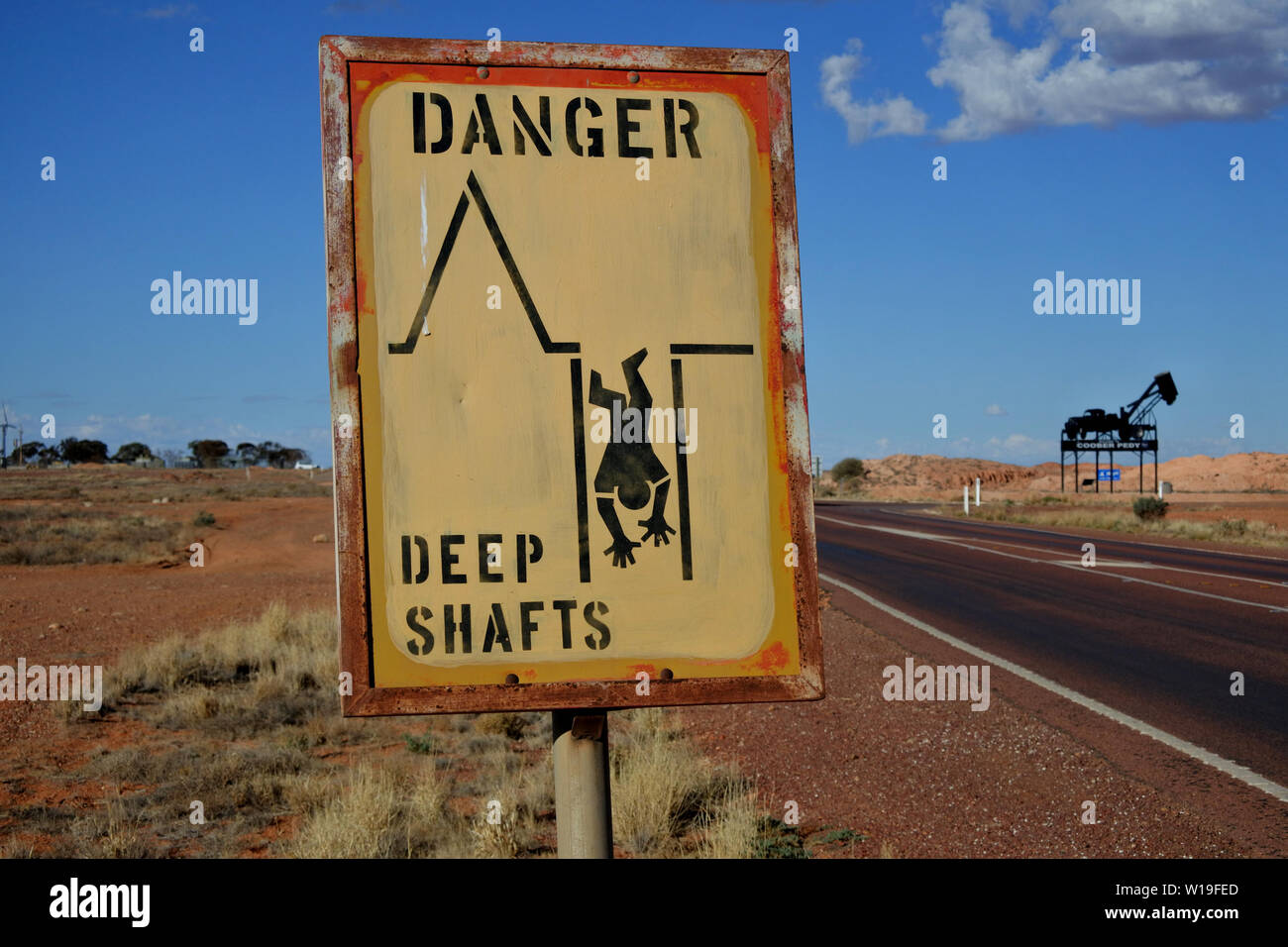 Mine Shaft Warning Sign High Resolution Stock Photography and Images ...