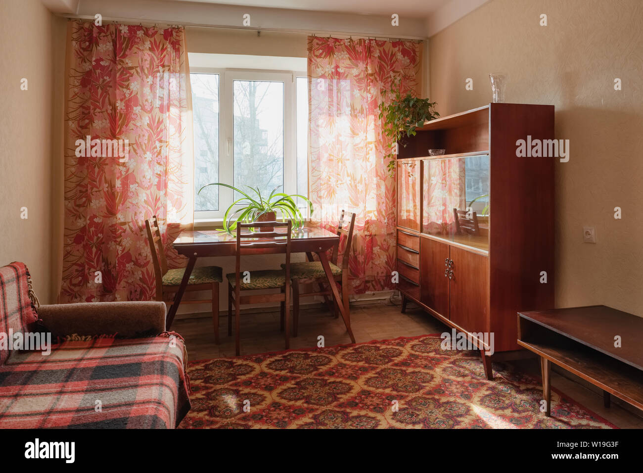 Interior of typical soviet style apartment Stock Photo - Alamy