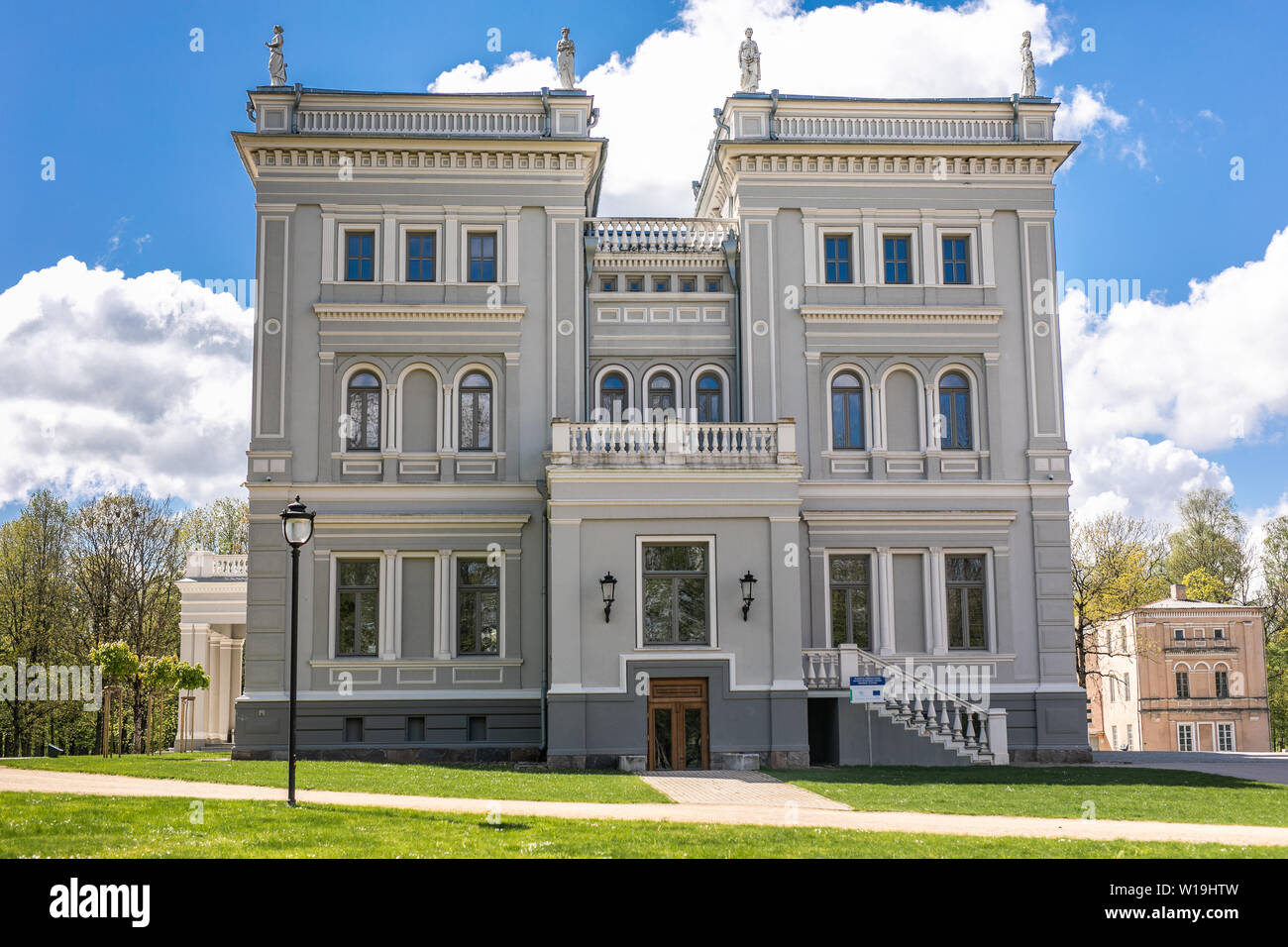 Manor house, palace with park of Duke Oginskis in Plunge, Lithuania ...