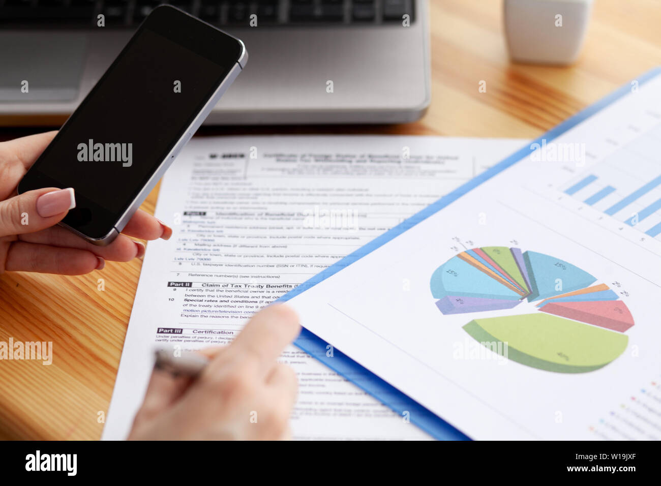 Contract. Blank of paper is on a wooden desk. Blank a4 paper is in the ...