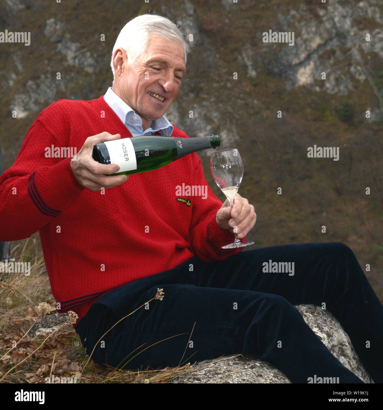 Italian former professional road bicycle racer Francesco Moser now wine ...