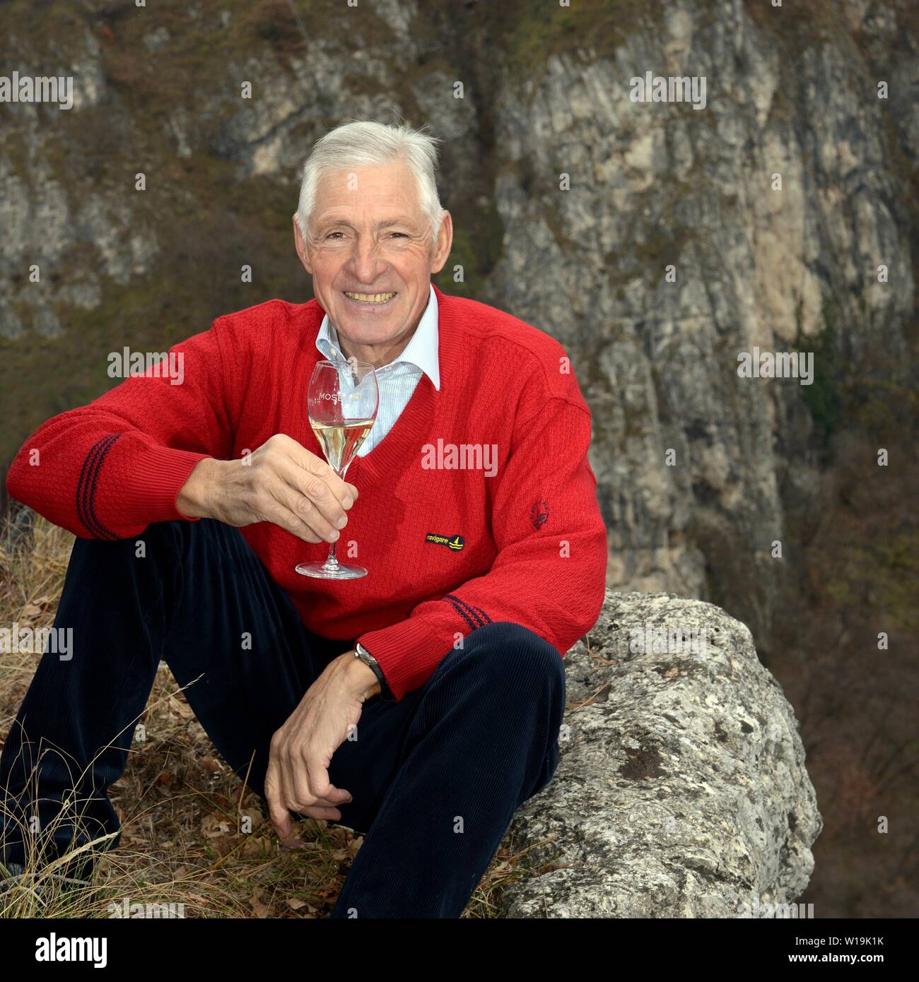 Italian former professional road bicycle racer Francesco Moser now wine ...