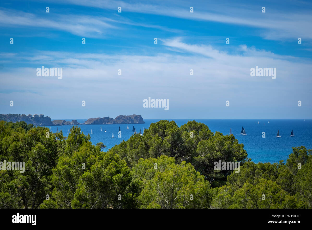 recreation and nice view from the top of a hotel Stock Photo - Alamy