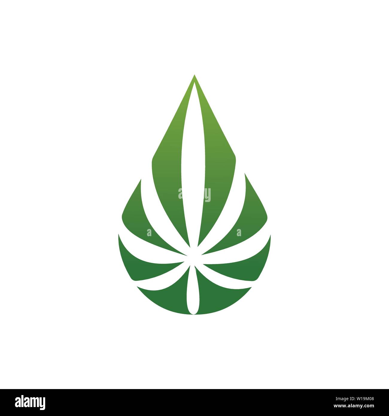 Marijuana Leaf logo design template Stock Vector Image & Art - Alamy