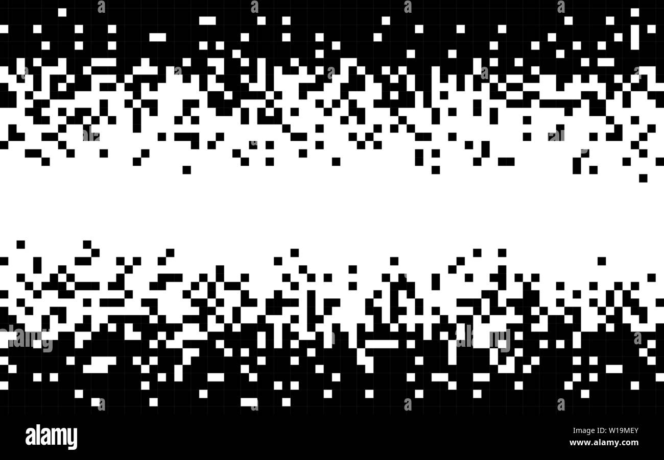 White and black pixel background. Minimal design with monochrome ...