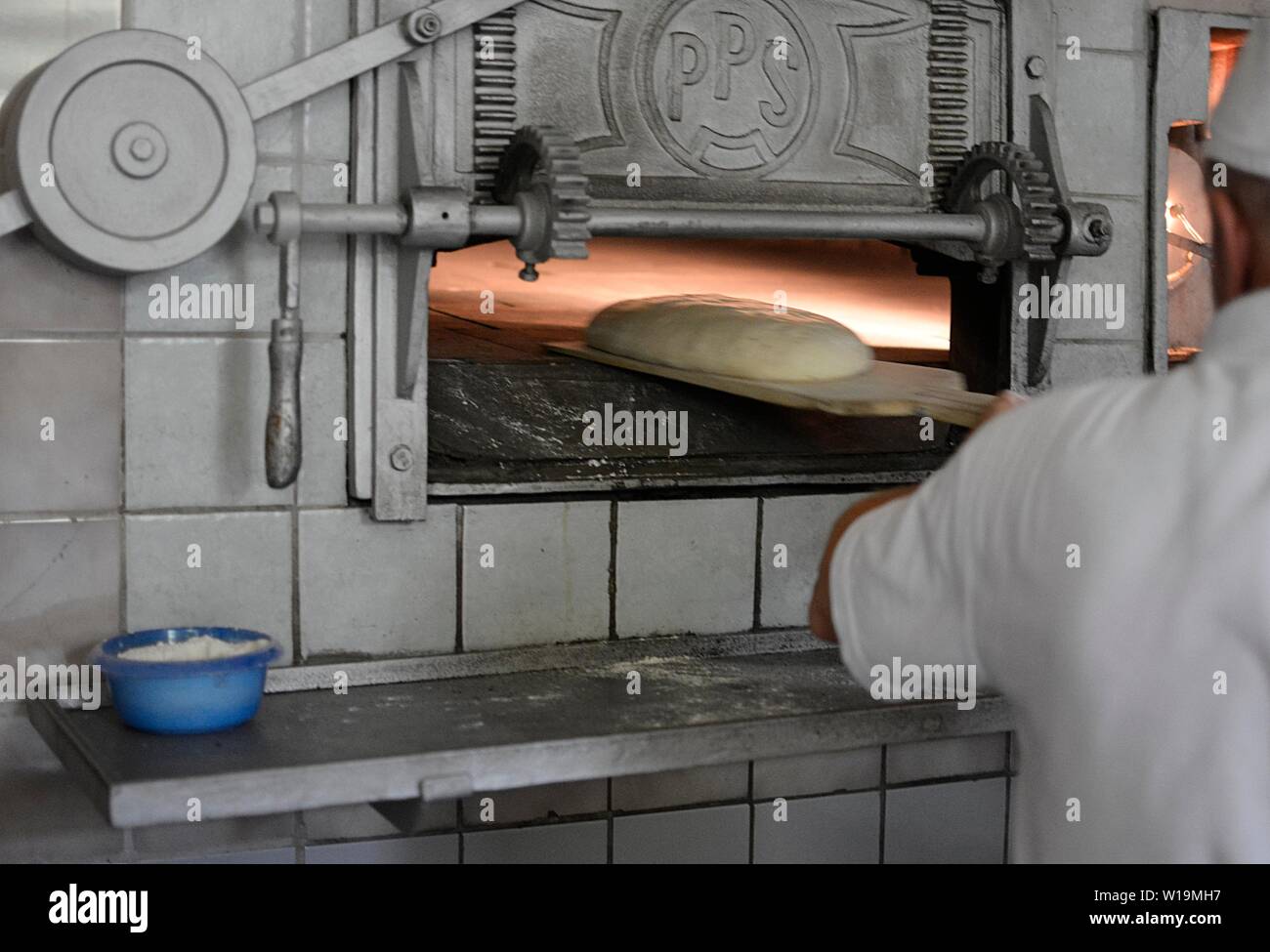 baked bread in a traditional oven Stock Photo - Alamy