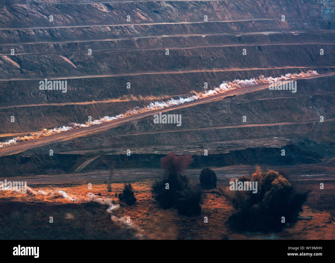 Blasting iron ore hi-res stock photography and images - Alamy