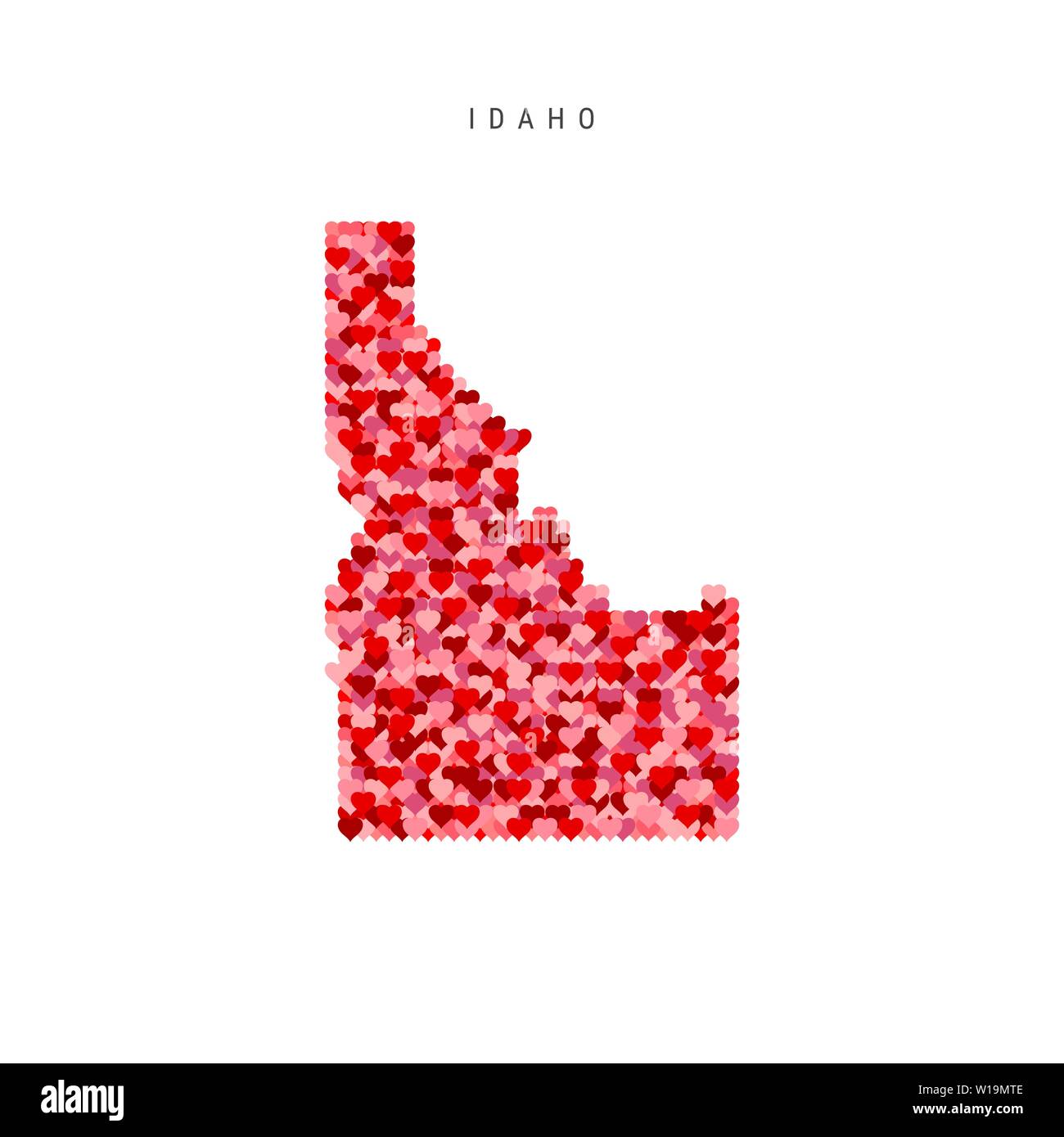 Idaho heart Stock Vector Images - Alamy