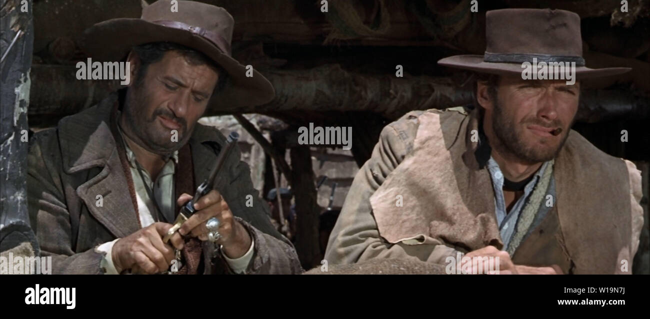 Rome. Italy. Eli Wallach and Clint Eastwood in a scene in ©United ...