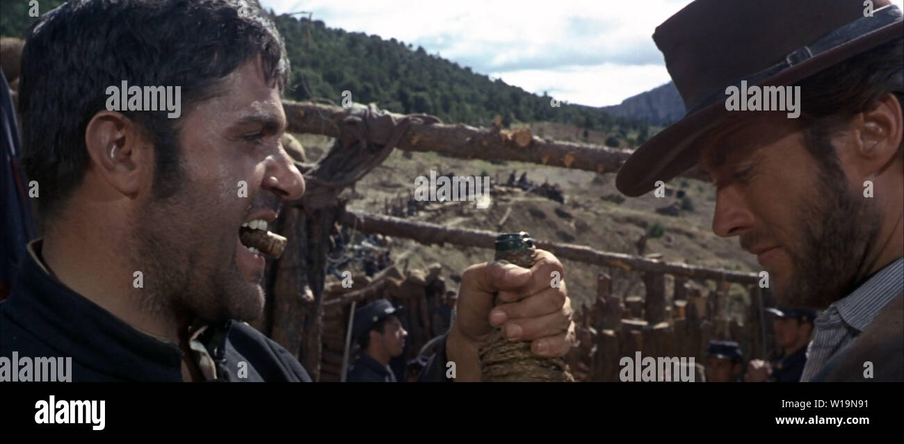 Rome. Italy. Aldo Giuffre and Clint Eastwood in a scene in ©United ...