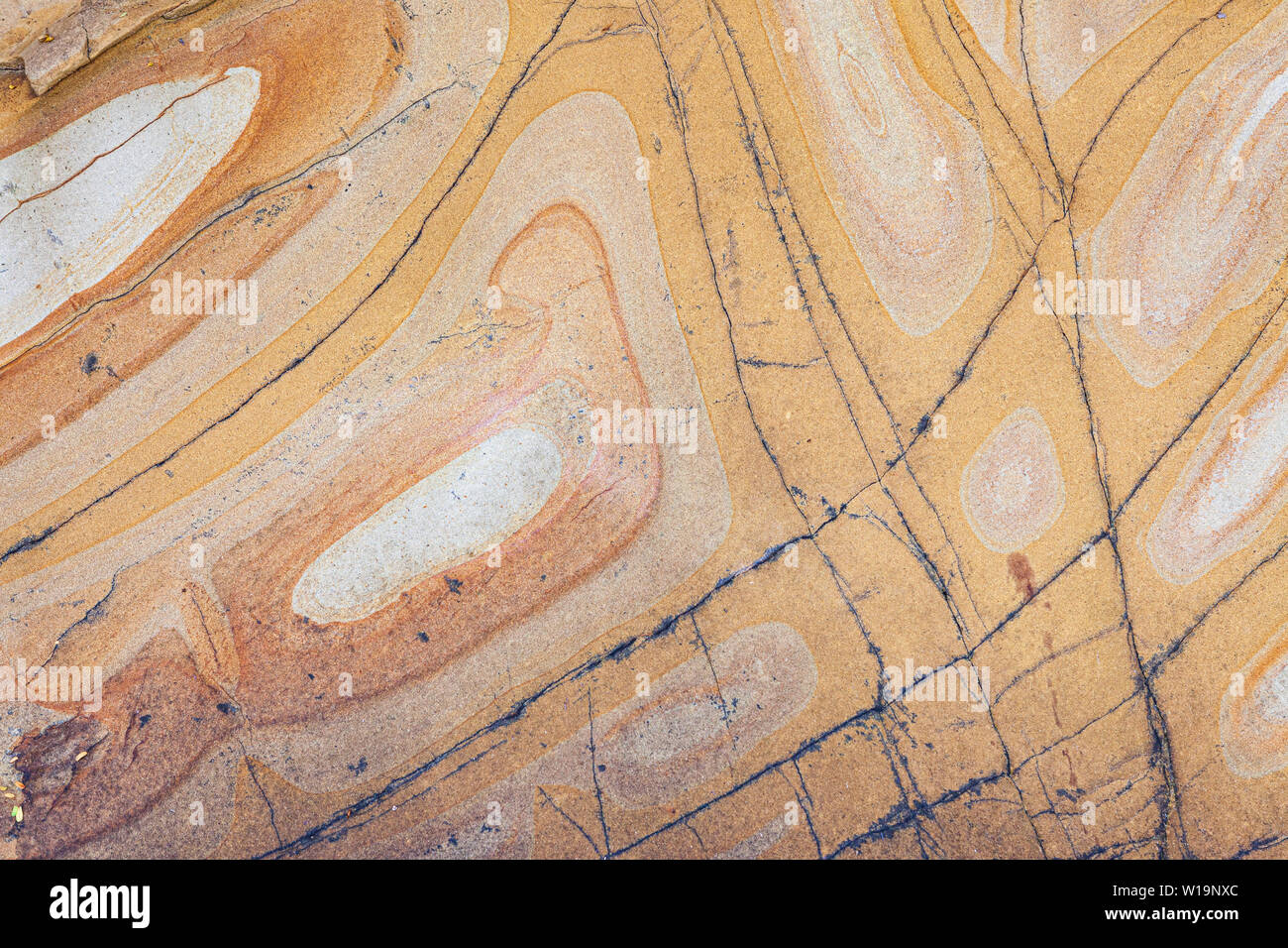 Natural sandstone patterns smooth shapes Stock Photo - Alamy