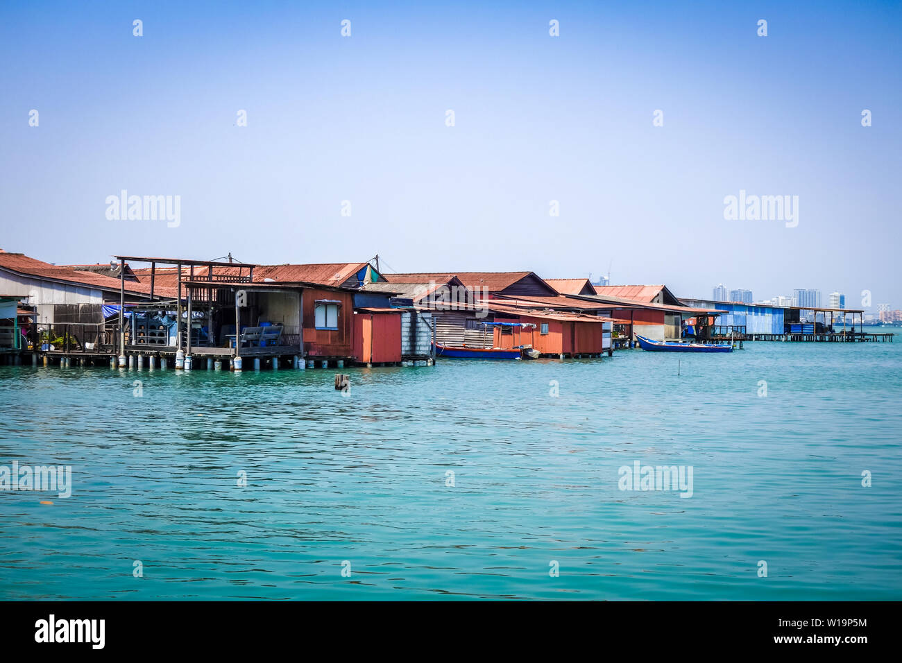 George Town Chew jetty in Penang, Malaysia Stock Photo - Alamy