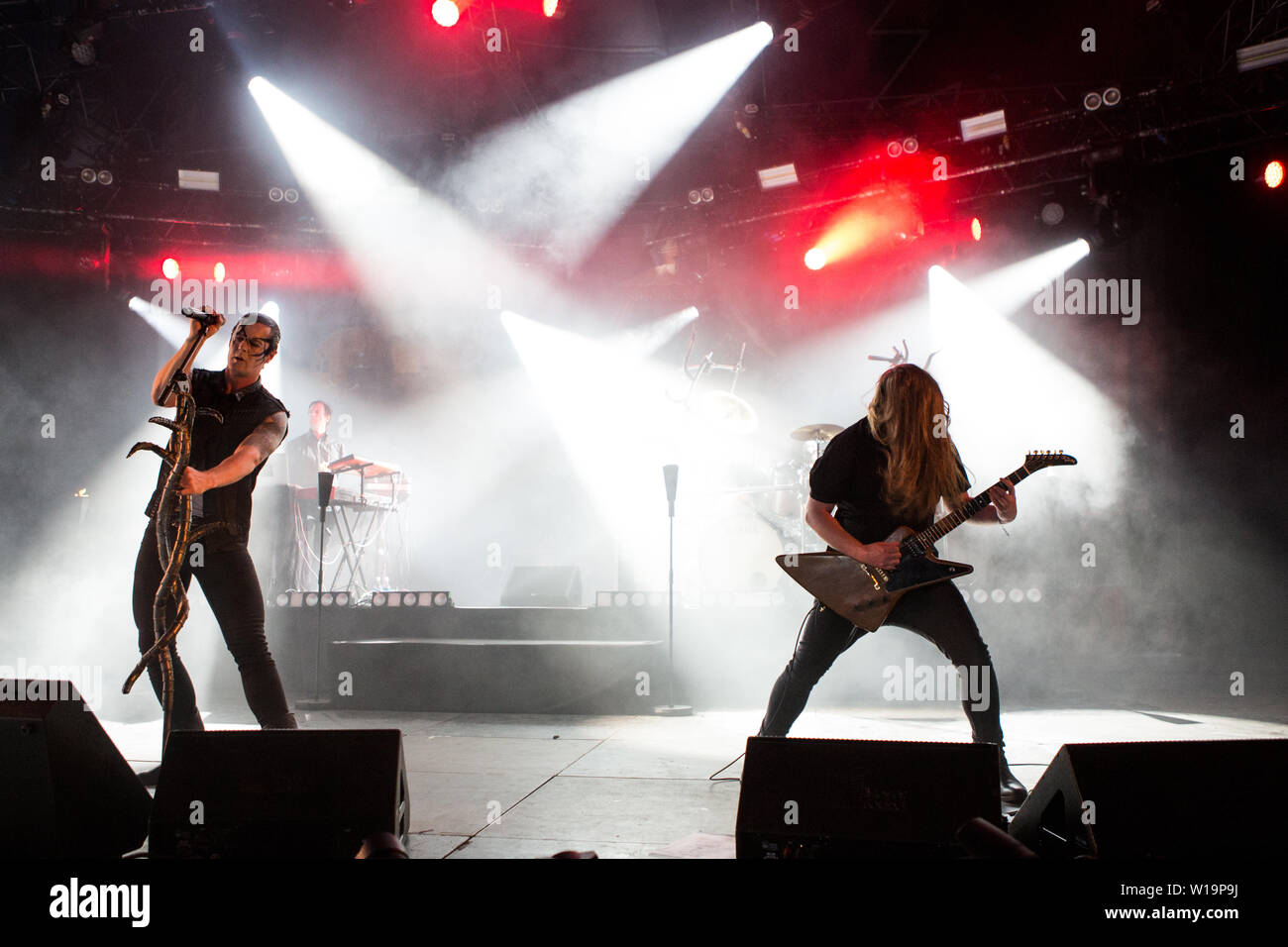 Oslo, Norway - June 27, 2019. The Norwegian black metal band Satyricon ...