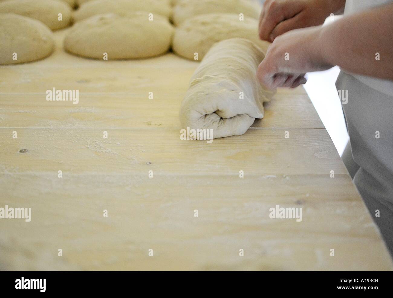handmade bread from the fermented way Stock Photo - Alamy