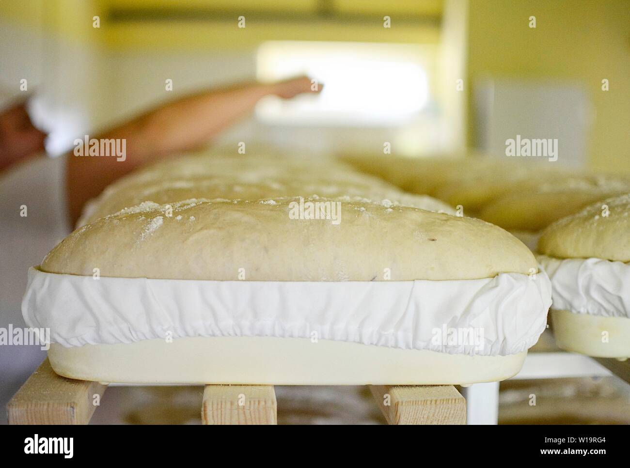 handmade bread from the fermented way Stock Photo - Alamy