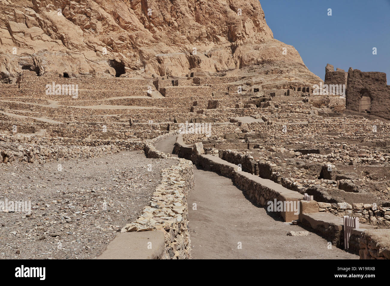 Ancient necropolis Valley of Artisans in Luxor, Egypt Stock Photo - Alamy