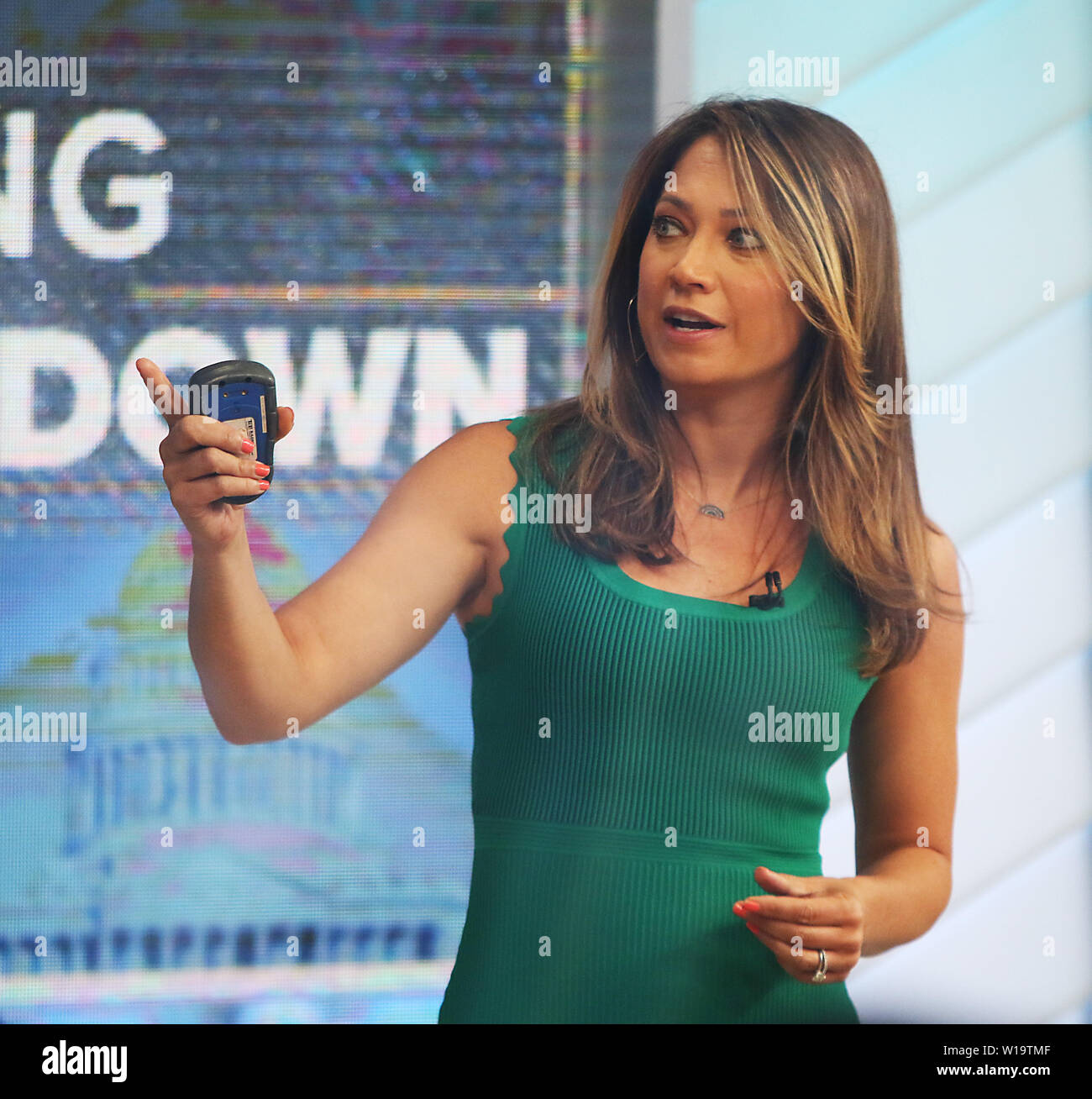 New York, NY, USA. 01st July, 2019. Ginger Zee weather person on the ...