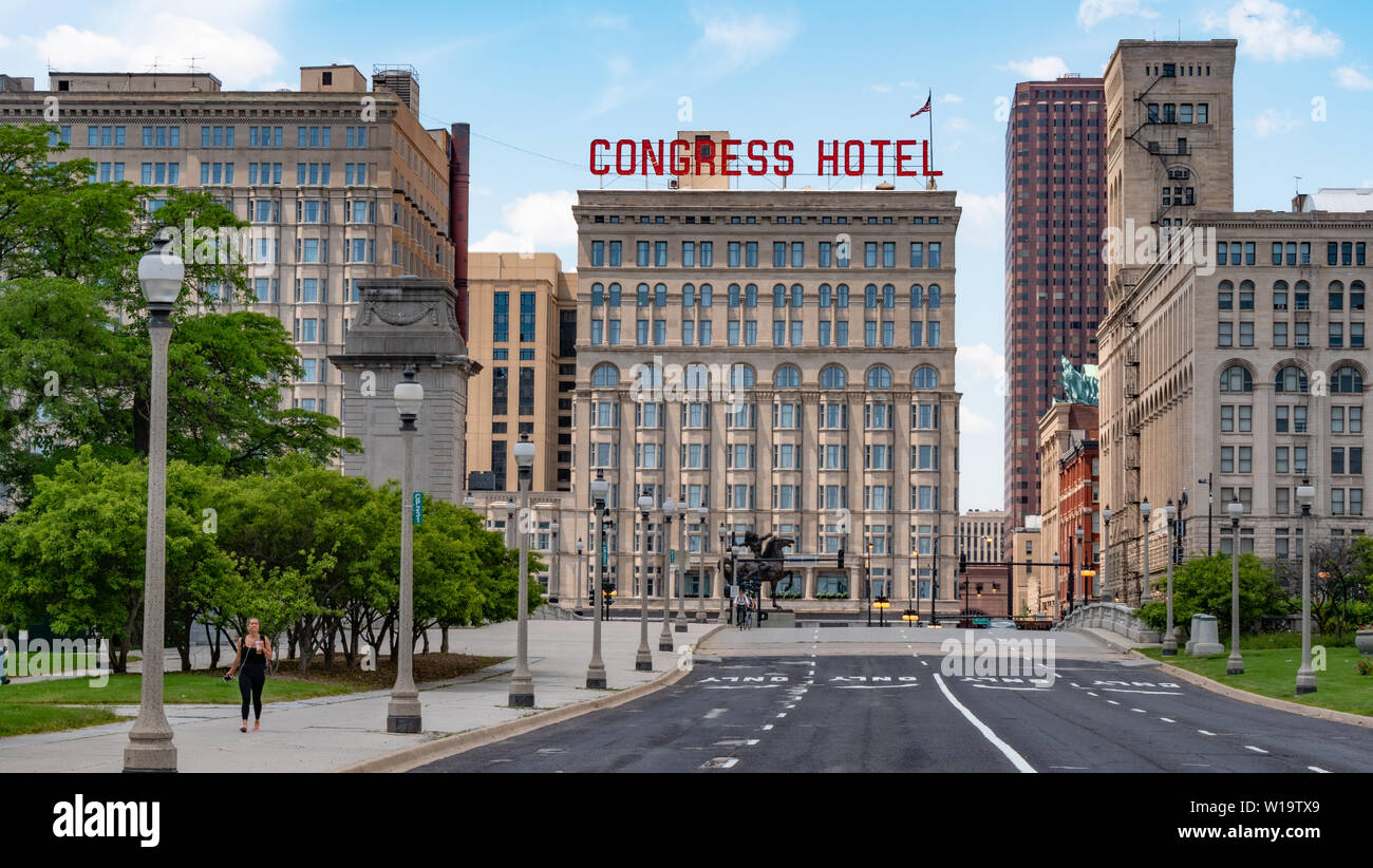 Street view in chicago congress hi-res stock photography and images - Alamy