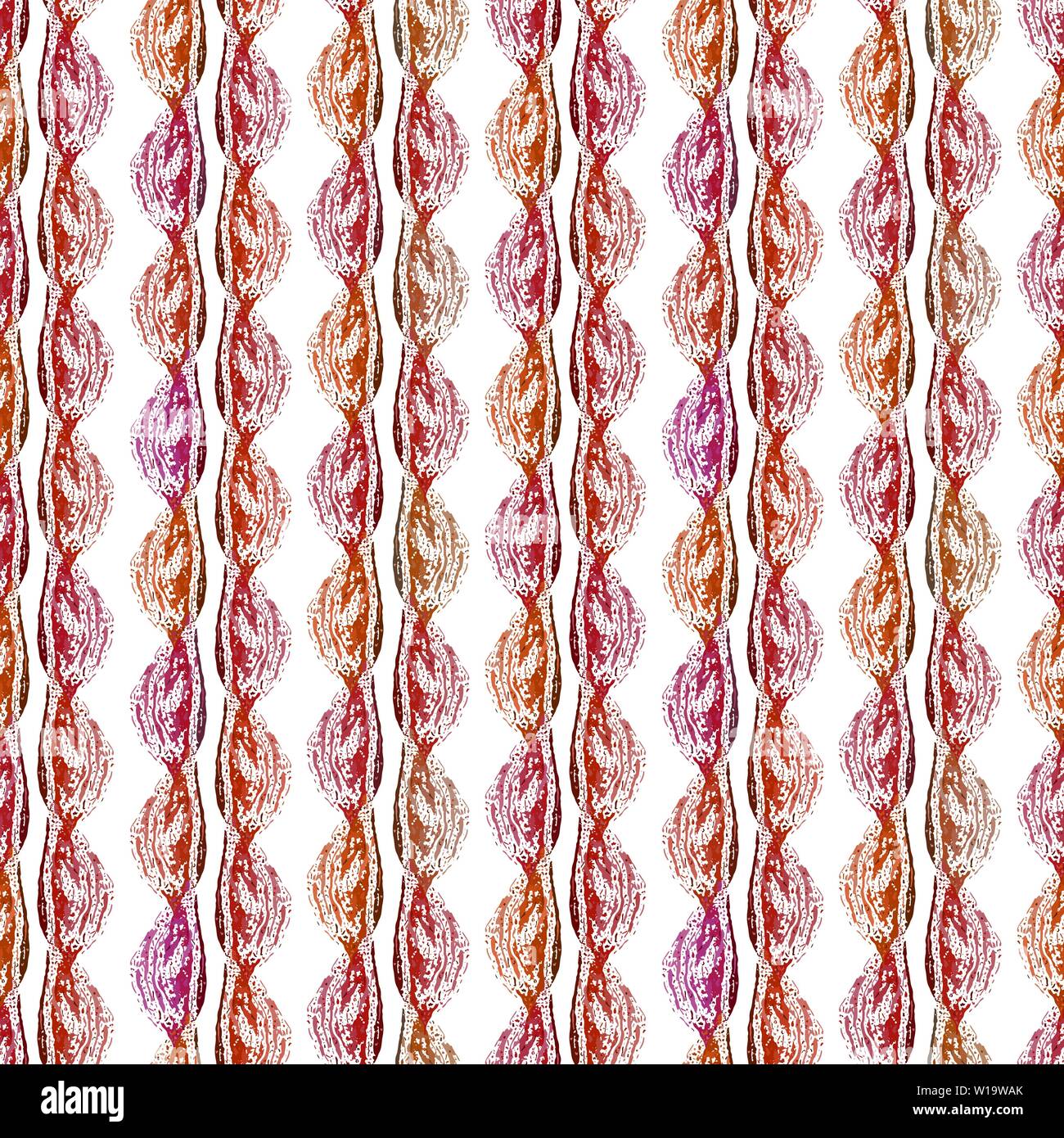 Vibrant abstract red and orange waves in vertical striping design ...