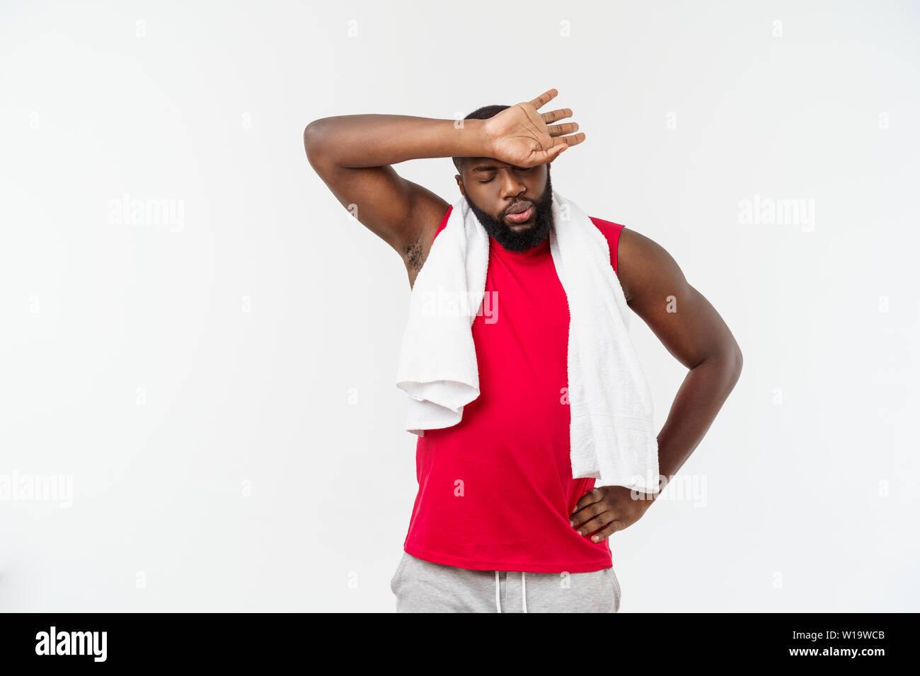 African athlete sweating face hi-res stock photography and images - Alamy
