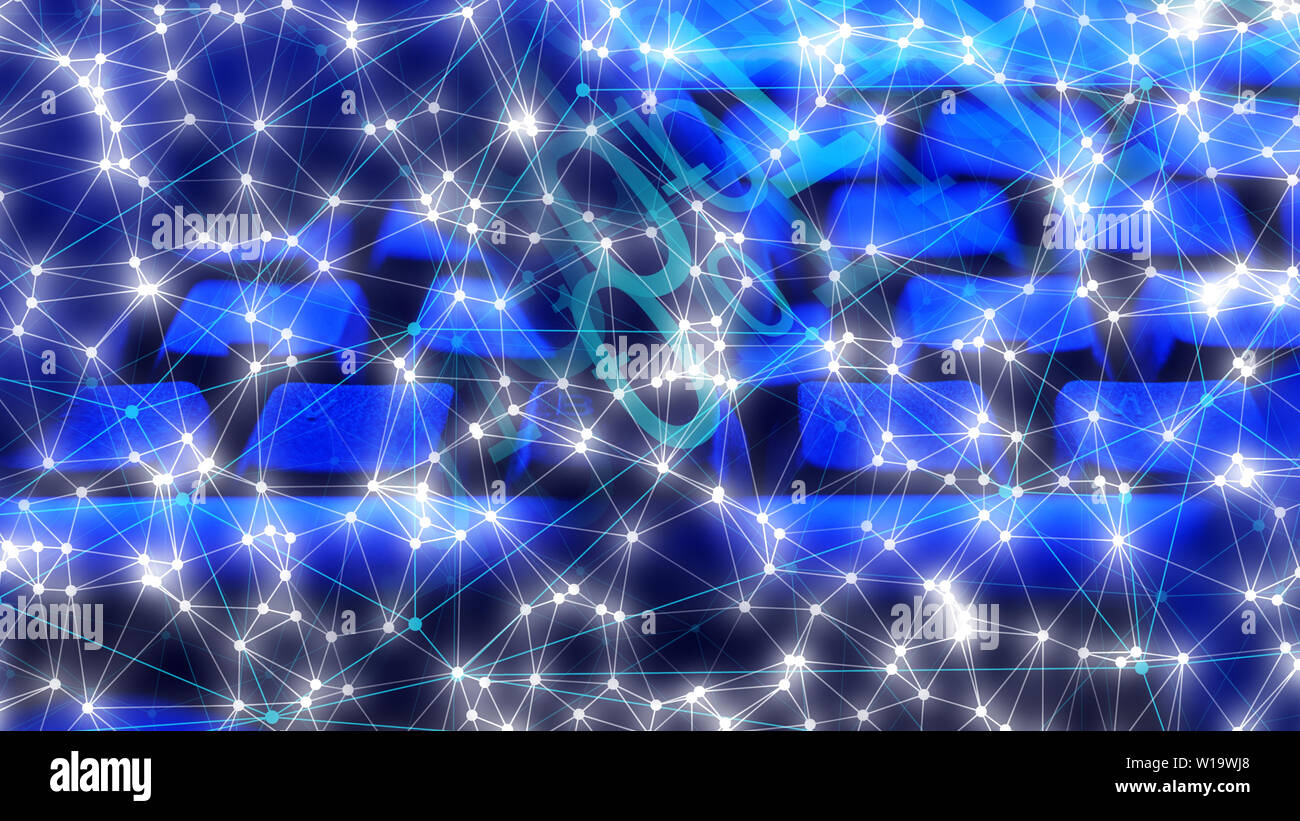 Random bank cyberattack. Big data chaos Stock Photo - Alamy