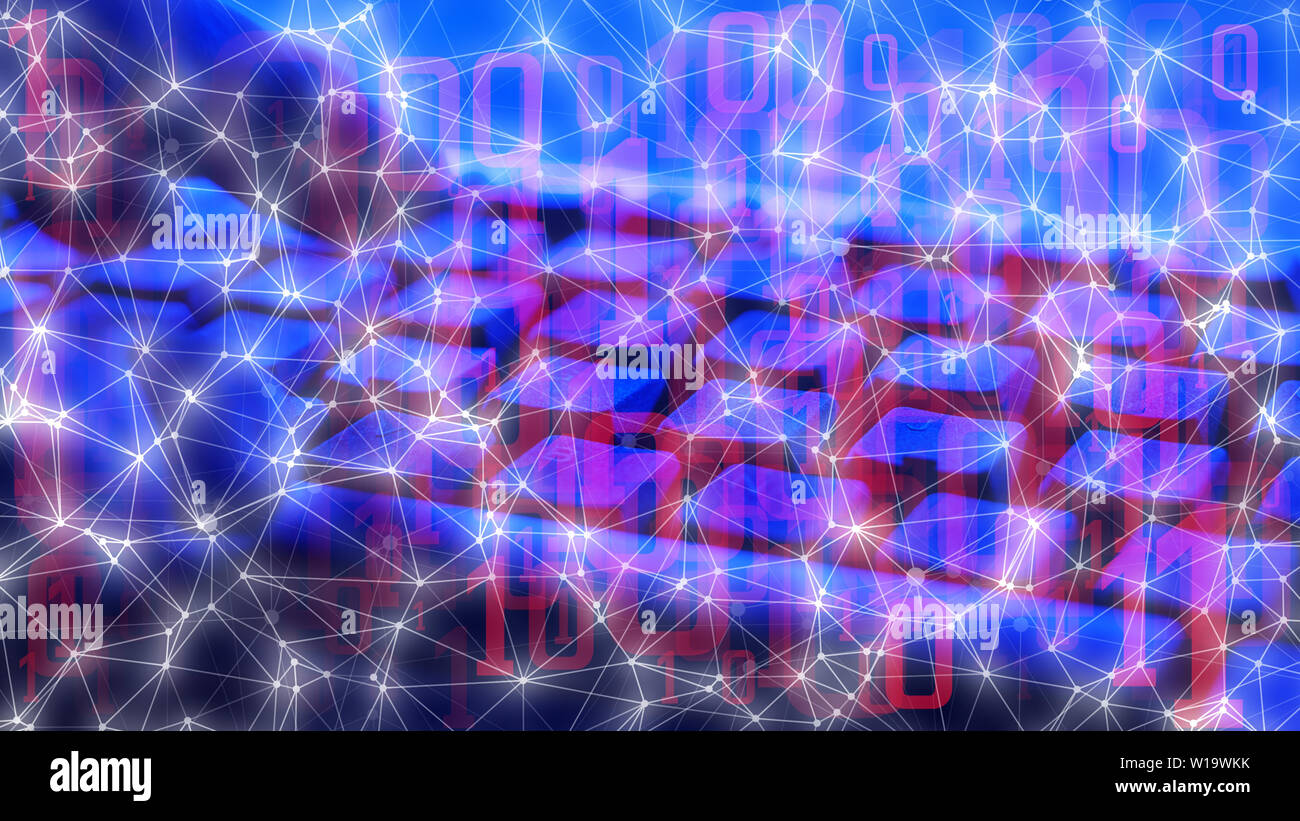 Cyber security in office, digital cyber attack algorithm process ... Cyber security in office, digital cyber attack algorithm process ...