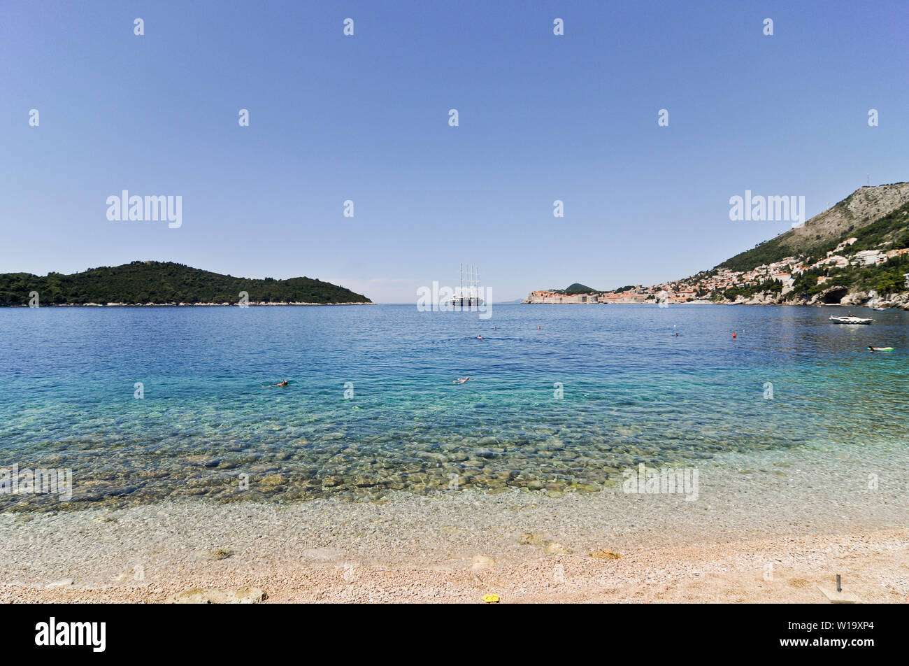 Sveti Jakob beach, Dubrovnik, Croatia Stock Photo - Alamy