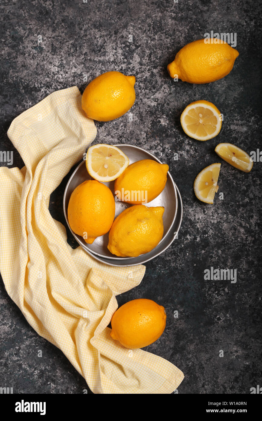 fresh natural organic fruit lemon Stock Photo - Alamy