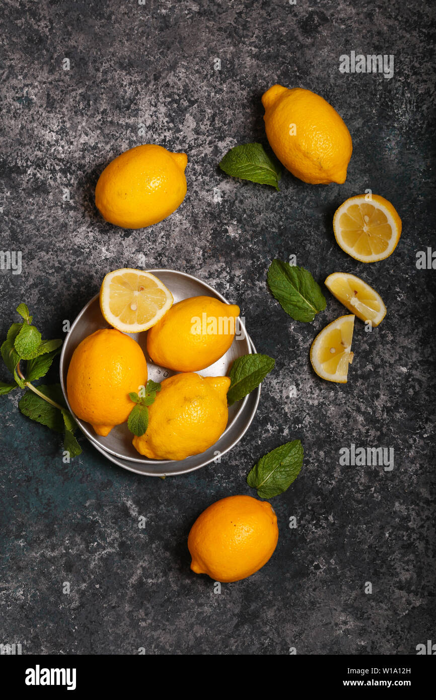 fresh natural organic fruit lemon Stock Photo - Alamy