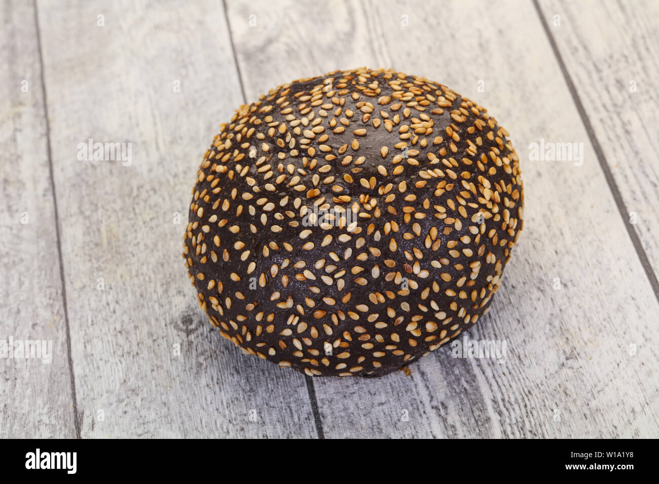 Fresh hot Bun for burger Stock Photo - Alamy