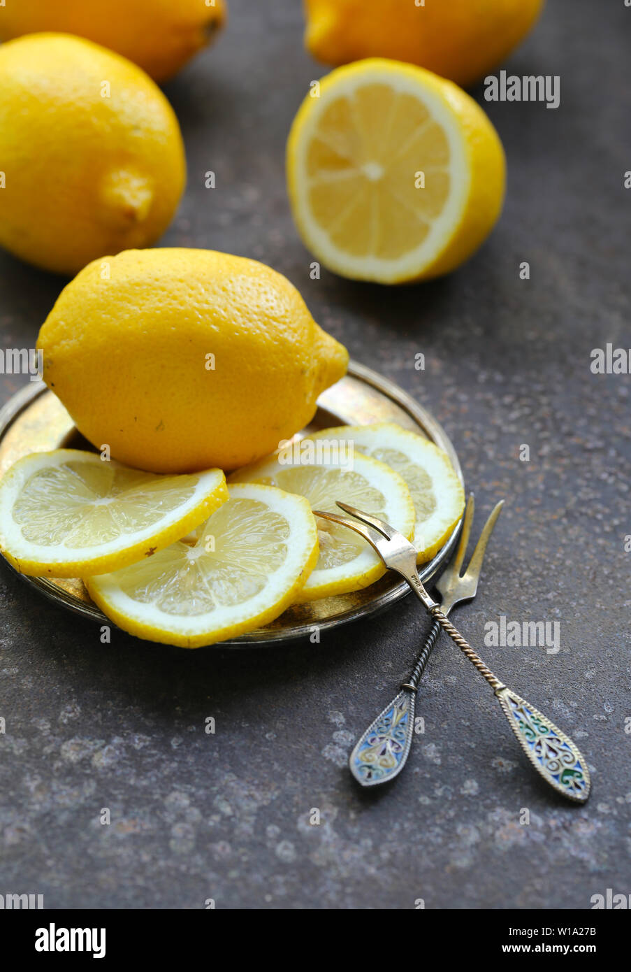 fresh natural organic fruit lemon Stock Photo - Alamy