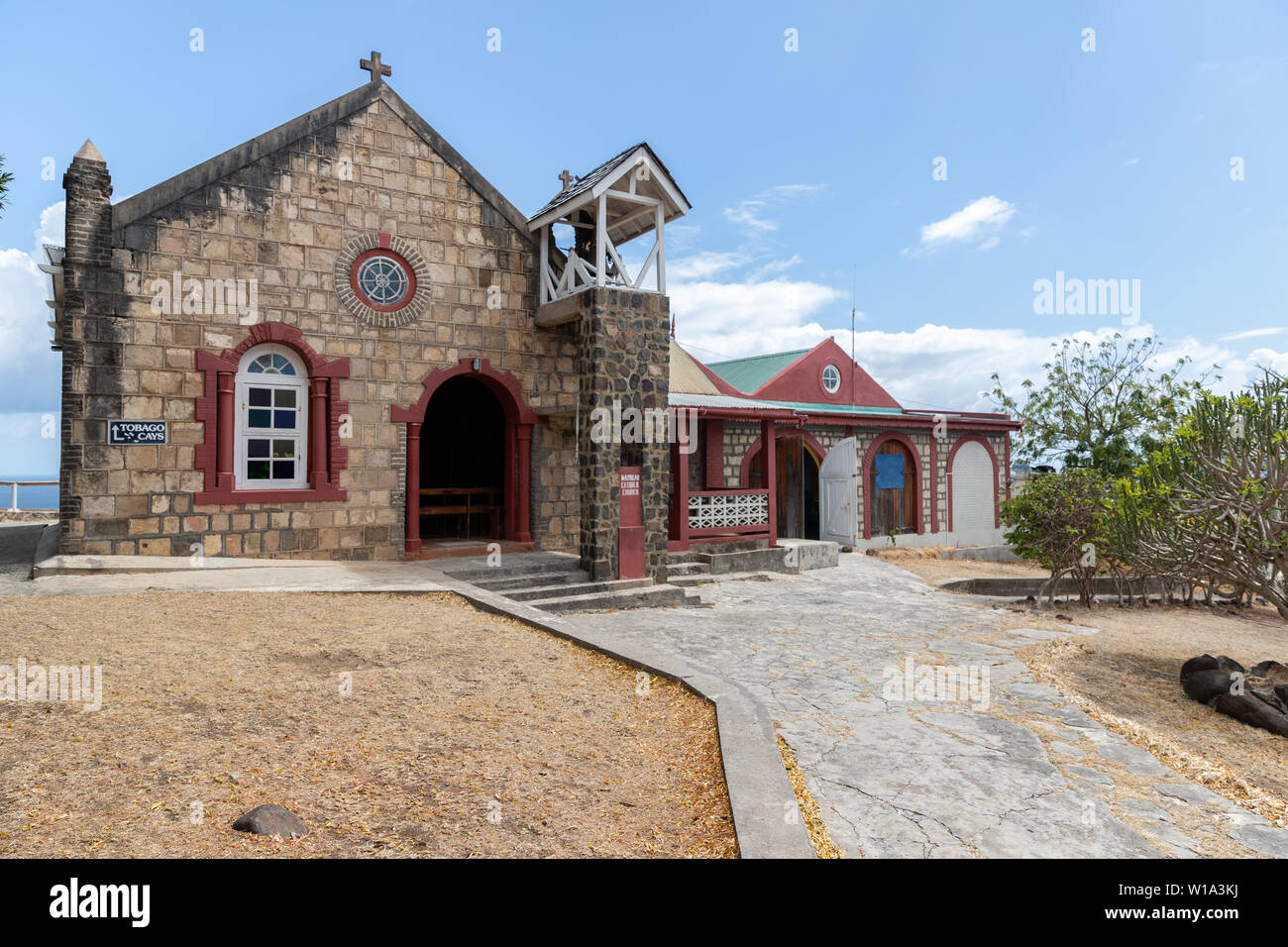 Saint Vincent and the Grenadines, Mayreau, Catholic Church Stock Photo ...