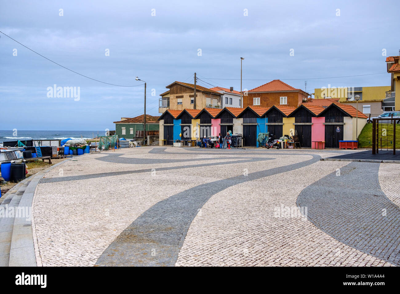 Vila Chã, Portugal - June 23, 2019 : Coastal parish with high fishing ...