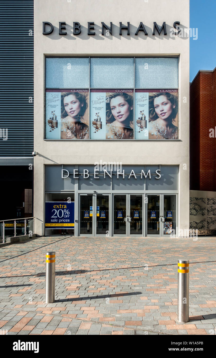 Debenhams Store Chelmsford rear of store entrance Stock Photo - Alamy